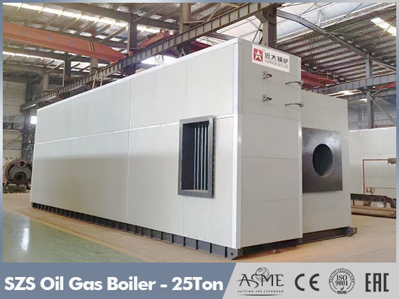 SZS gas oil fired boiler,szs steam boiler,water tube gas oil boiler